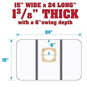 Fulton Deluxe 1 3/8 inch Thick Drill Press Table with Precision Tilt Capable Adjustable Fence System | 2 PVC Tipped Aluminum Hold Downs | Aluminum Flip Stop and Mounting Hardware