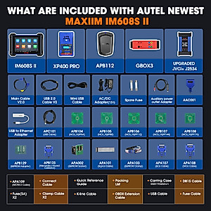 Autel MaxiIM IM608S II: 2024 Newer Ver. of IM608 PRO Top Car IMMO & Key Fob Programming Tool, Same as IM608 PRO II/ IM608 II, w/ XP400 PRO APB112 GBOX3, AutoScan 2.0, Advanced ECU Coding, 40+ Services