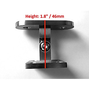 Stainless Steel Handrail Bracket - Adjustable