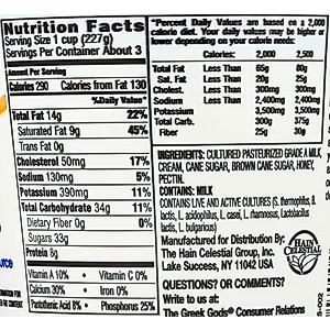 The Greek Gods Greek Yogurt, Honey, 24 oz