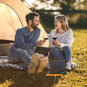 FlexSolar 20W Portable Solar Panel, High-Efficiency Monocrystalline PV Module Power Charger with Dual USB Ports for Phones, Tablets, Power Bank, Camera and Other Off-Grid Applications