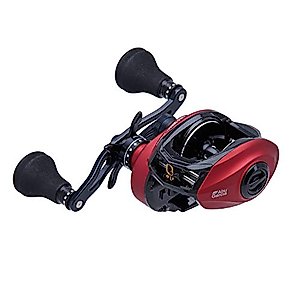 Abu Garcia Revo Beast Rocket Low Profile Baitcast Fishing Reel, Red
