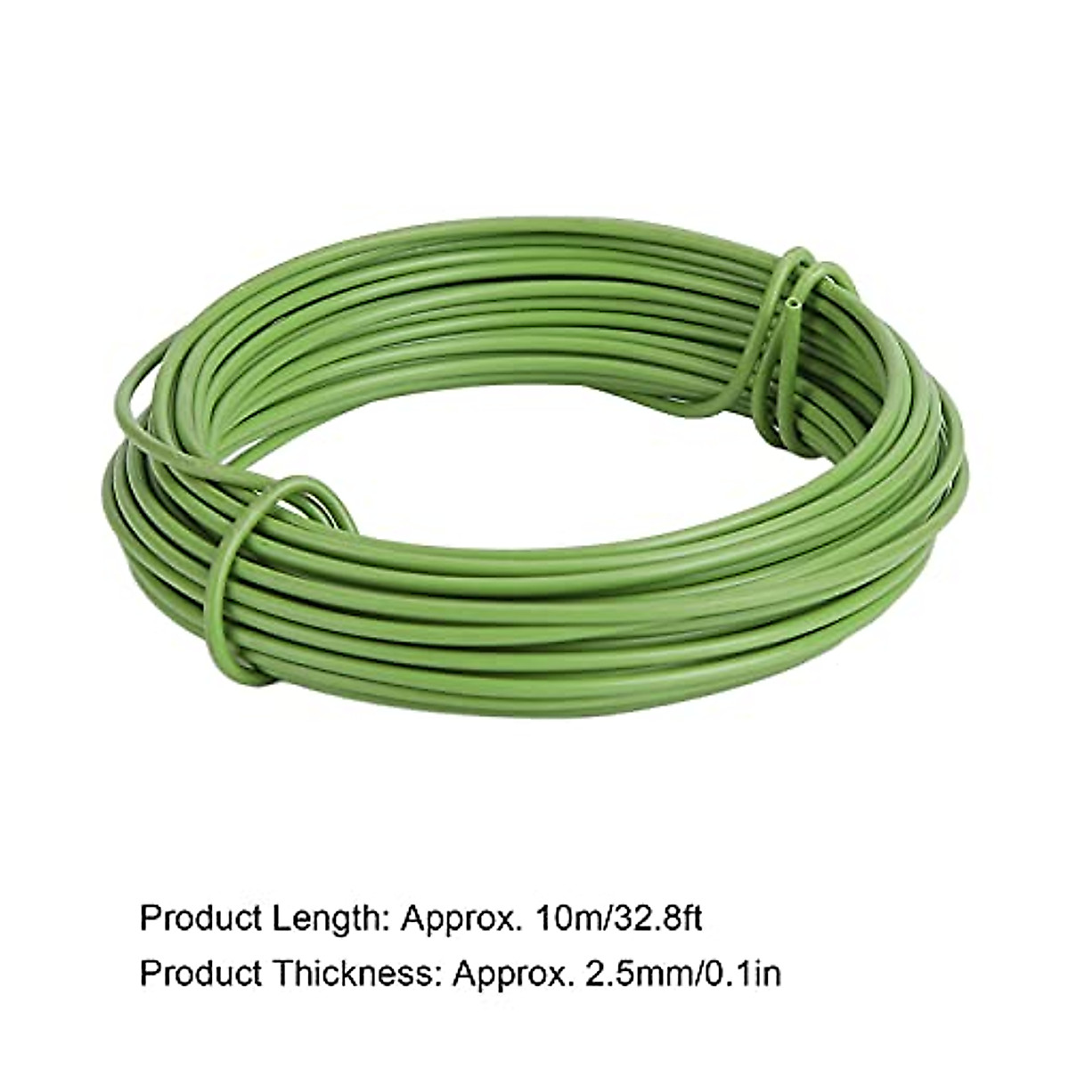 Yuehuam 32.8ft Bonsai Training Wire Large Roll Plastic Coated Flower Art Soft Iron Wire Handmade DIY Household Gardening Supplies