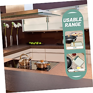 Yardwe 4pcs Spatula Storage Rack countertop pan lids Rack Pot lid Drain Organizer Spoon Rest Drain Rack Cutting Board Stand Mug Drying Tray Dish Rack Carbon Steel Cabinet Door Multi-Layer