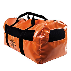 Klein Tools 5216V Duffel Bag, Water Resistant Lineman Bag with Mesh Panels and Drain Holes Can Carry Like a Backpack