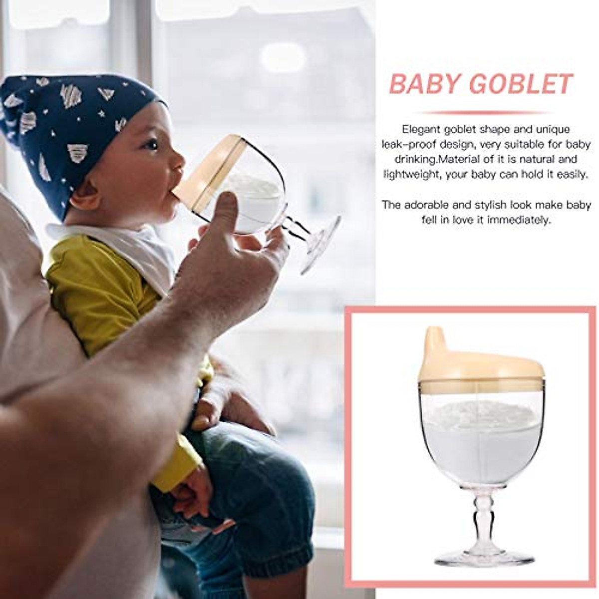 Goblet Multi- Party Practical Multi-functional Large Natural Cup Premium Milk Capacity Baby Toddler