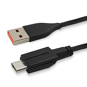REEYEAR 4.8Ft USB charging Cable Compatible with Alienware Wired/Wireless Gaming Mouse 610M,Braided Fast Transmission Replace USB Charger Cord fits for Alienware 610M Gaming Mice.
