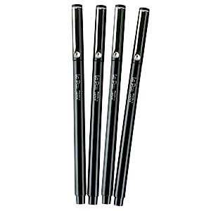 Uchida of America 4-Piece 0.3 Point Size Le Drawing Pen Set Art Supplies, 4 Count (Pack of 1), Balck