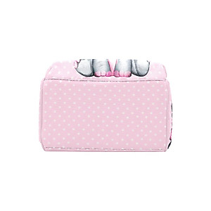 Liveweike Girl Elephant Dot Personalized Diaper Bag Backpack Custom Name Daypack Large Mommy Bag for Teen Girl Boy Student