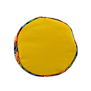 Sesame Street Elmo Boys Girls Collapsible Nylon Gift Basket Bucket Tote Bag (One Size, Red/Multi)