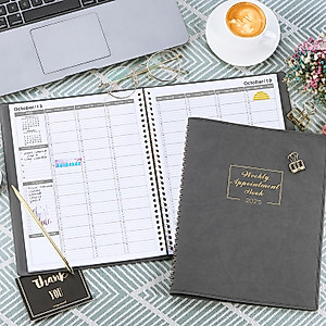 2023 Weekly Appointment Book - Daily Hourly Planner 2023, January 2023- December 2023, 8.4" x 10.6", 15-Minute Interval, Flexible Soft Cover, Twin-Wire Binding, Perfect for Your Life