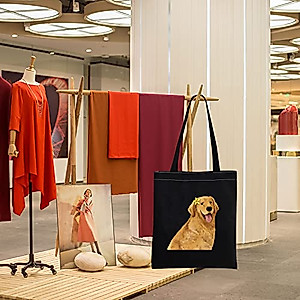 MBMSO Golden Retriever Gifts I Love My Golden Retriever Tote Bag gifts for Golden Retriever Lovers Owner Dog Mom Gifts (Golden Retriever TB-black)