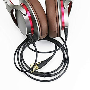 NewFantasia Replacement Audio Upgrade Cable Compatible with Audio-Technica ATH-MSR7b, ATH-SR9, ATH-ESW990H, ATH-ES770H, ATH-ADX5000, ATH-AP2000Ti Headphones 1.5meters/4.9feet