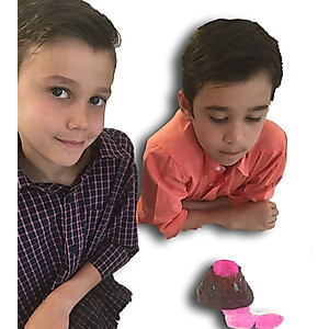 2CHILL Kidz Science Erupting Volcano Toy (12 Volcano Toys). Science Kits Lab Experiment Preschool Learning like STEM Toy for Kids. Fun Volcano Beaker Party Favors Birthday Gifts Easter Basket.5429-12p