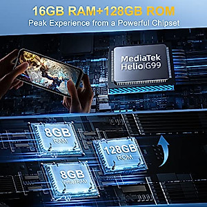 IIIF150 Air1 Ultra (2023) Rugged Smartphone, 16GB+128GB, 6.58'' FHD+ 120Hz Mobile Phones, 64MP+20MP Night Vision Camera, Helio G99, Android 12 Phone, Thermometer/5000mAh/4G Dual SIM/NFC, IP68/IP69K