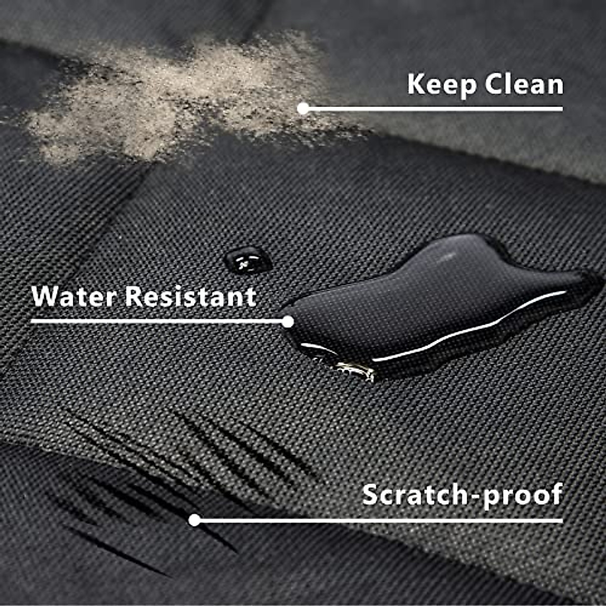 Veckle Cargo Liner, SUV Cargo Cover for Dogs with Side Flaps Hammock Water Resistant Nonslip Dog Seat Cover Cargo Area Protector Scratchproof for SUVs Sedans Vans