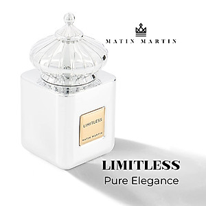 Matin Martin Limitless - Woody Aromatic Perfume for Men - Men Perfume with Cedar, Vetiver Notes - Long-Lasting Men's Fragrances - Travel Size - 3.4 oz