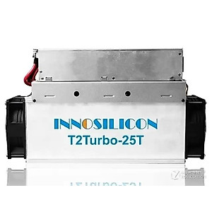 Innosilicon T2T 25T Bitcoin Miner ASIC Miner BTC BCH Mining Machine SHA-256 Algorithms Crypto Miner with PSU Power Supply, Used