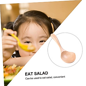 SWOOMEY vintage spoons Wooden Ladle wooden cooking spoons handled soup ladle wooden spoon Salad Spoon kitchen ladle wooden utensils for eating rice spoon wooden shovel old fashioned Bamboo