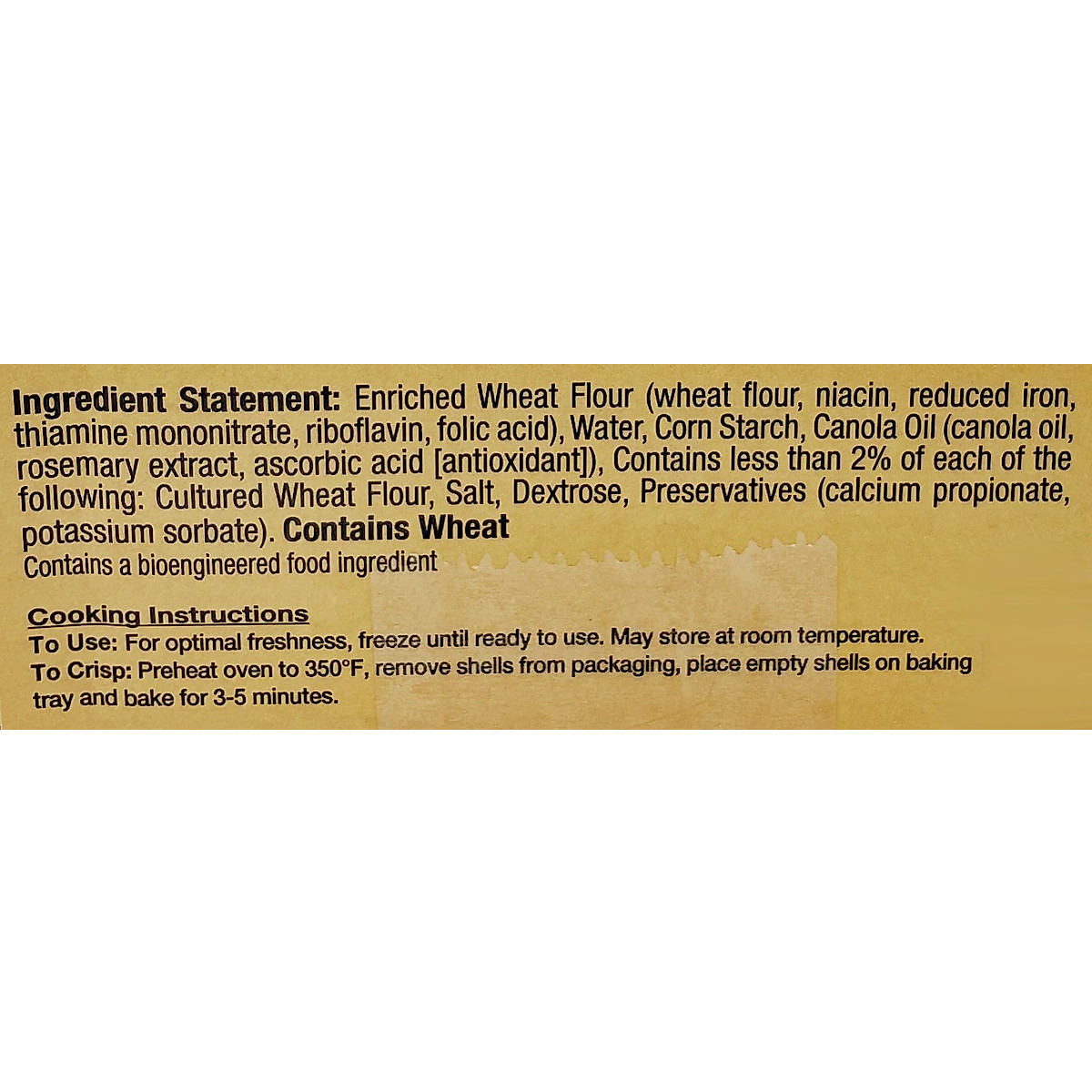 Mini Fillo Dough Shells 15 Per Box (3 Boxes)