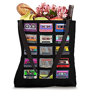 80s Music Discs Funny 80s Music Outfit 70s Music Tote Bag