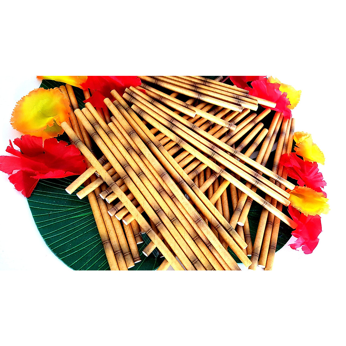 Bamboo Paper Straws, by Dondor (Bamboo (48 Piece))
