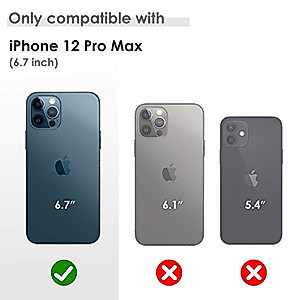 LOHASIC Compatible with iPhone 12 Pro Max Case, Slim Luxury PU Leather Non-Slip Grip Rugged Bumper Shockproof Full Body Protective Cover Phone Cases for iPhone 12 Pro Max 6.7" (2020) - Vintage Brown