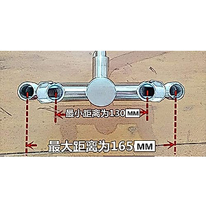 KNKQZXVDF -Taps,Faucets,Wall-Mounted Kitchen Spin Hot and Cold Faucet Bathroom Bathtub in-Wall Faucet Cold Heat Kitchen Faucet Taps Sink Faucet/C(B)