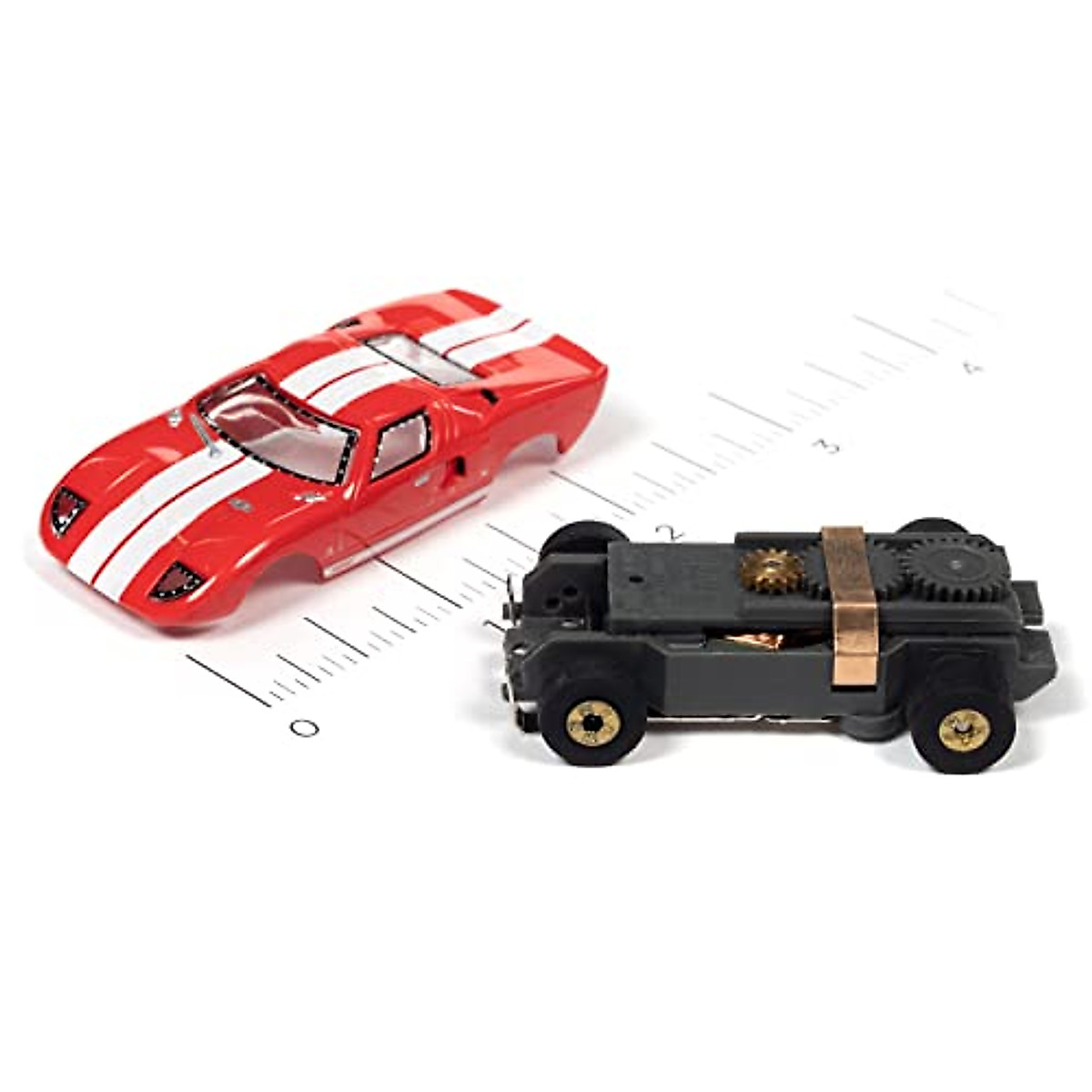 Auto World Thunderjet 1966 Ford GT40 (red) HO Scale Slot Car