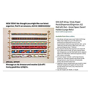 Giraffe Storage Systems GSS Pro Maxi 18 Curling Ribbon Organizer Desk* Unit