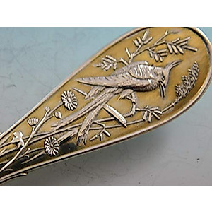 Japanese by Tiffany and Co. Sterling Silver Fish Server w/Silver Bird Vermeil