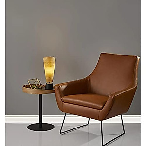 Adesso WK2310-12 Crater End Table, Natural