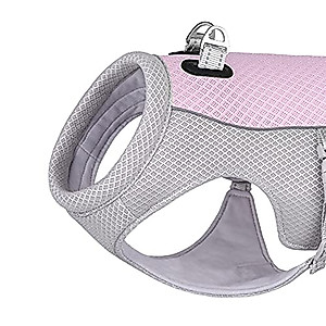 Pet Clothing Dog Cooling Vest Harness Evaporation Coat Reduce Body Heat for Hiking Pink M