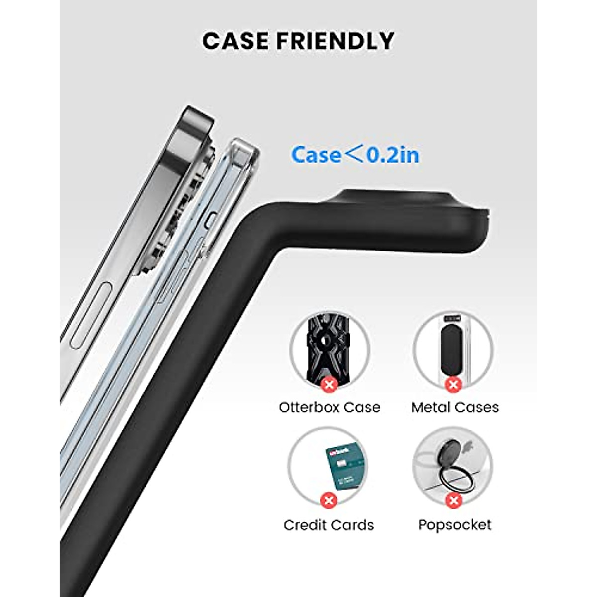 Wireless Charging Stand, GEEKERA 3 in 1 Wireless Charger Dock Station for iPhone 14 Pro Max/14 Pro/14 Plus/13/12/11/X/8 Series, Apple Watch Ultra/SE/8/7/6/5/4/3/2, AirPods Pro/3, Samsung Qi Phones