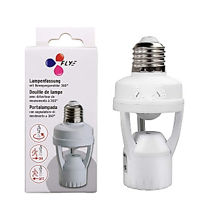 TWDRTDD Motion Sensor Light Socket,PIR Motion E26 Screw Bulb Adapter, Auto On/Off Night Light Control Smart Sensor Bulb Adapter for Storage Room, Garage Lighting Fixture (E26-Sensor)