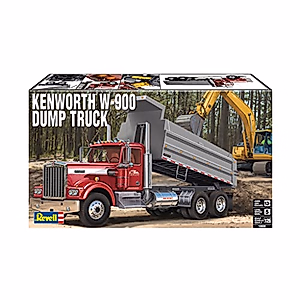 Revell 12628 Kenworth W-900 Dump Truck 1:25 Scale 265-Piece Skill Level 5 Model Building Kit White