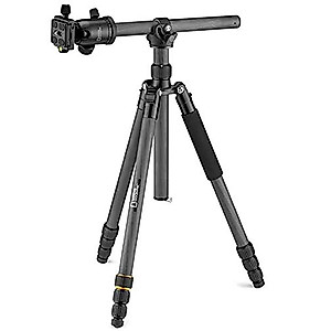 NATIONAL GEOGRAPHIC Travel Tripod, 5-Section Legs, Carbon Fiber, Compatible with Canon, Nikon, Sony DSLR, 90 Column, Twist Locks 360 Degree Ball Head,Quick Release Plate, 8KG Load Capacity, Carry Bag