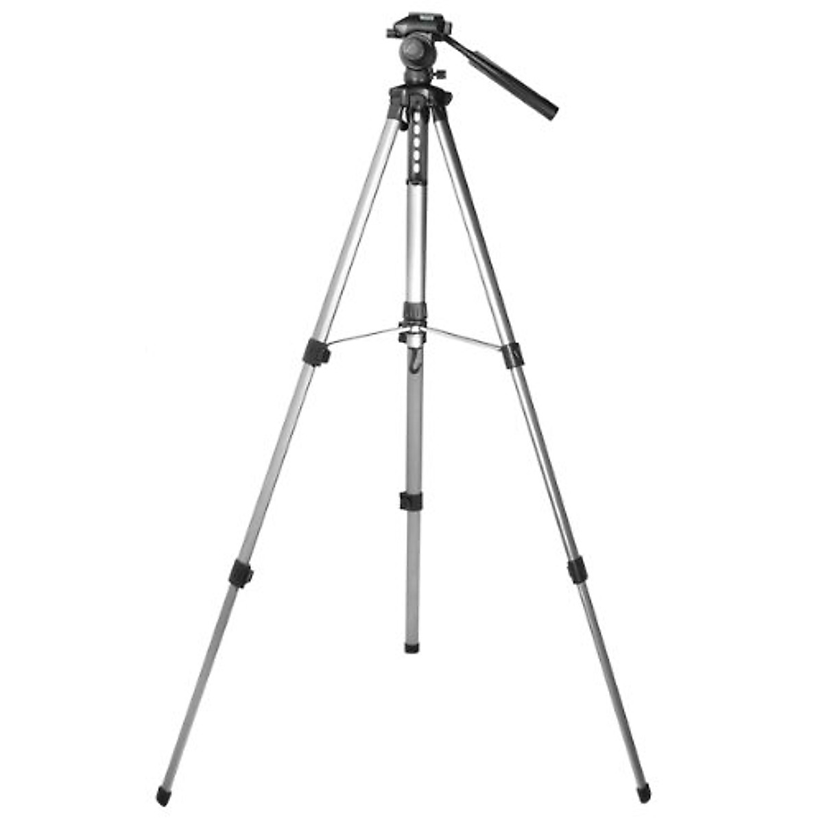 BARSKA Deluxe Tripod Extendable to 63.4" w/ Carrying Case , Gray/Black