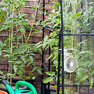 4 Pack Black Grow Tent Fan Accessories Mount Silicone Pole Mount for Clip on Fans Oscillating Clip Fan Oscillating Fan for Grow Tents Grow Tent Corner Shelf for Pole Fly Strips Lights Tent Poles