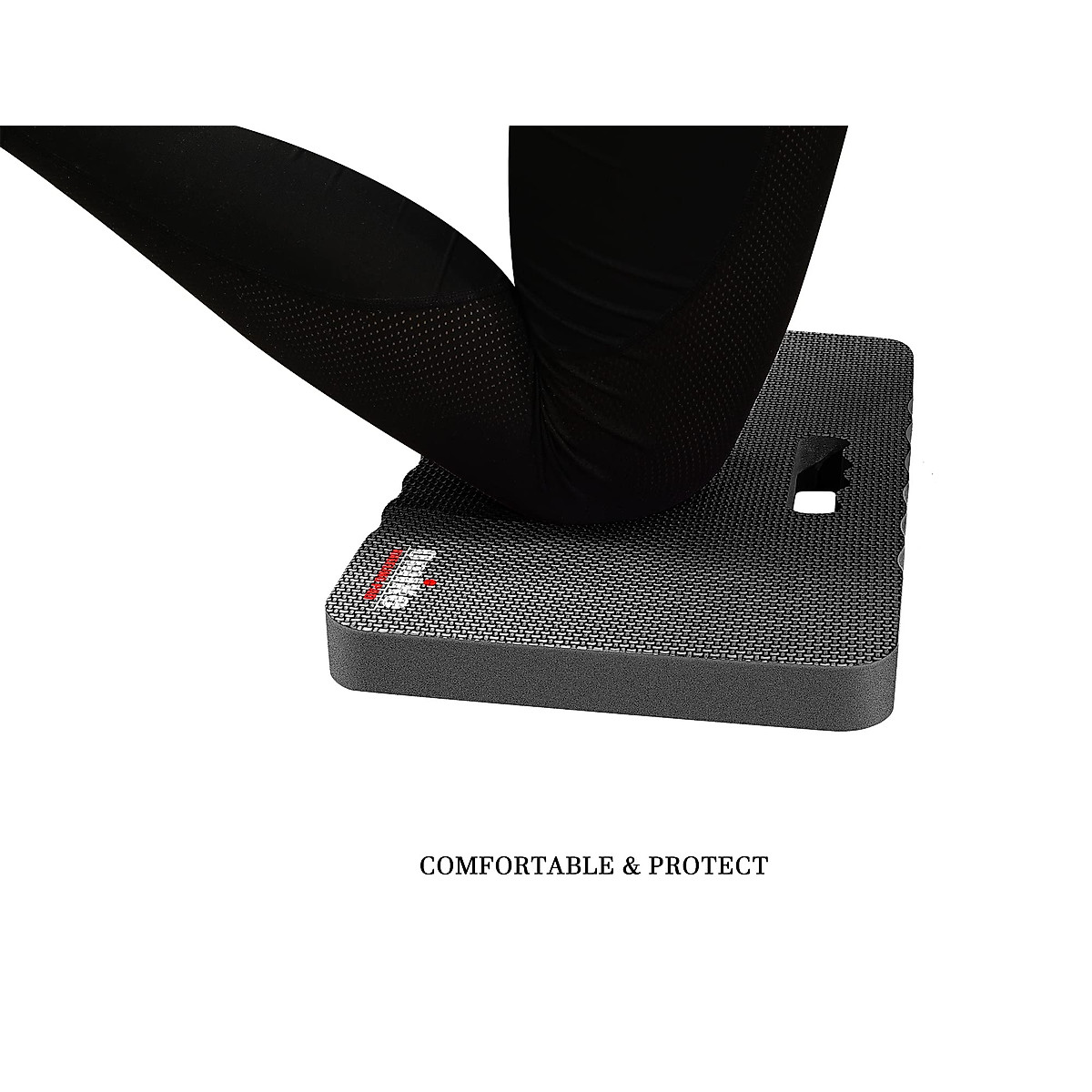 Omixe Comfy Extra Large Thick Waterproof Gardening Kneeling Pad Foam Kneeler Mat Garden Knee Pad Cushion for Gardening Planting Yard Work Prayer Yoga Mechanic Workout Baby Bath 18 x 11 x 1.5 Black