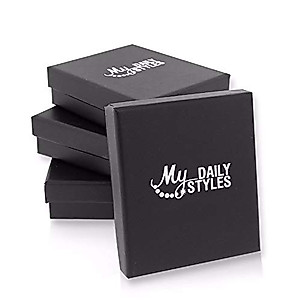 My Daily Styles 925 Sterling Silver Rhodium Plated Crawler Graduating CZ Earrings