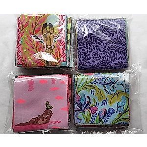 Tula Pink Fabric Scraps Pack for Crumb/Scrappy Quilting 100% Cotton