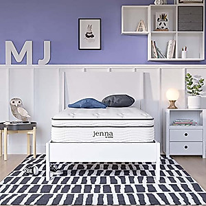 Modway Jenna 10” Innerspring and Memory Foam Twin Mattress With Individually Encased Coils