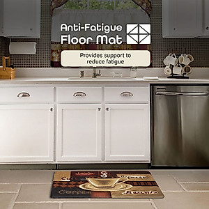 Achim Home Furnishings Anti Fatigue Mat 18x30 - Coffee