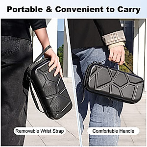 ESTARER Carrying Case for Nintendo Switch OLED Hard Travel Case, Storage Protective Cover Carry bag Pouch w/16 Game Card Cartridges,Black