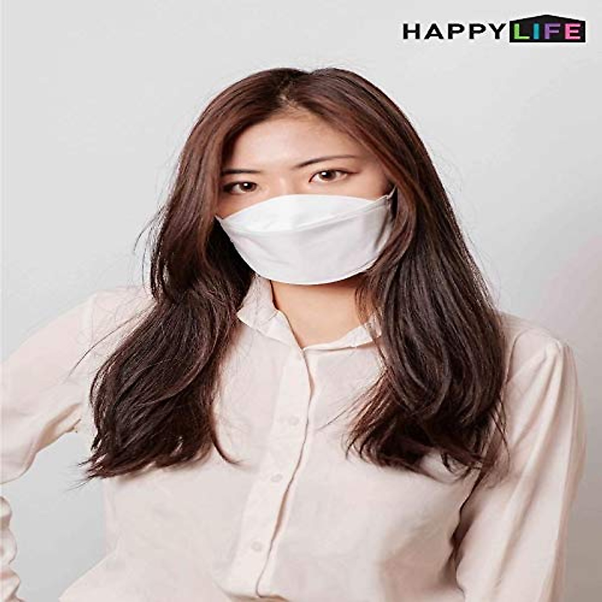 milla lifestyle [Pack Of 20] GOODDAY KOREAN SMALL WHITE Certified KF94 Korean Face Mask Disposable Comfortable Kids Face Mask, Age 7-11, Small Size By Happy Life