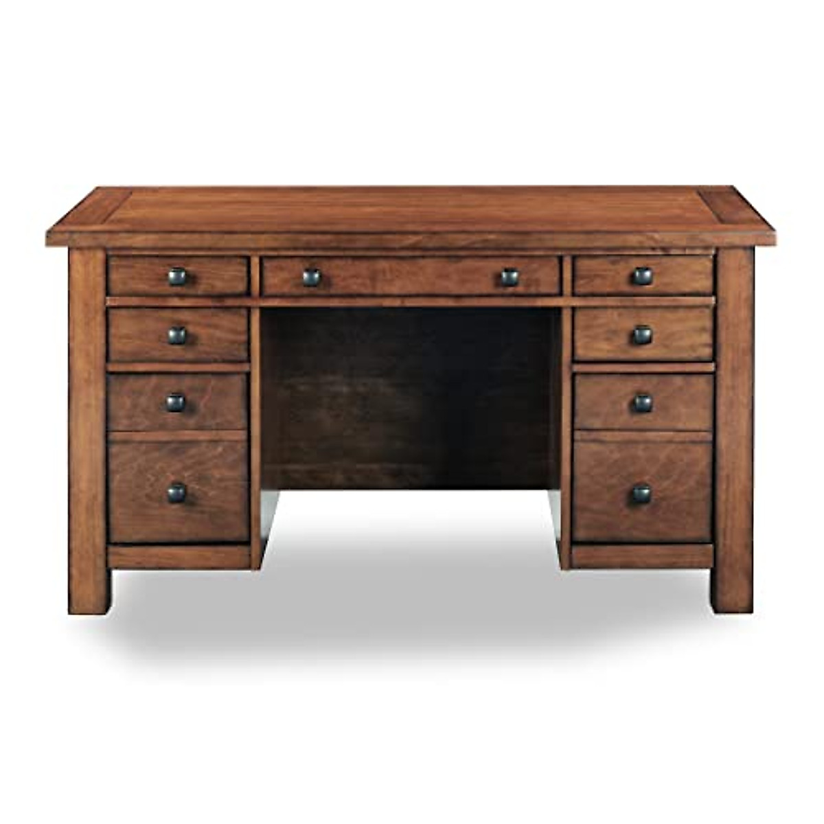 Tahoe Aged Maple Executive Pedestal Desk by Home Styles, 5412-18