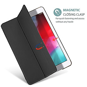 ProCase Smart Case for iPad Mini 5 2019(Model: A2133 A2124 A2126 A2125), Ultra Slim Lightweight Stand Case with Translucent Frosted Back Cover for iPad Mini 5th Gen 7.9 Inch –Black