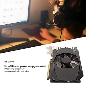 Graphics Cards AMD for HD7670, 4GB GDDR5 Computer PC Gaming Video GPU Graphics Card, 128-Bit, Support DirectX 11 PCI Express x16 2.1 DVI, VGA