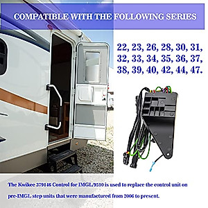 ANSIKE Electric Step Replacement 9510 Control Unit Assembly for RV IMGL/9510 Step Control Compatible with Kwikee